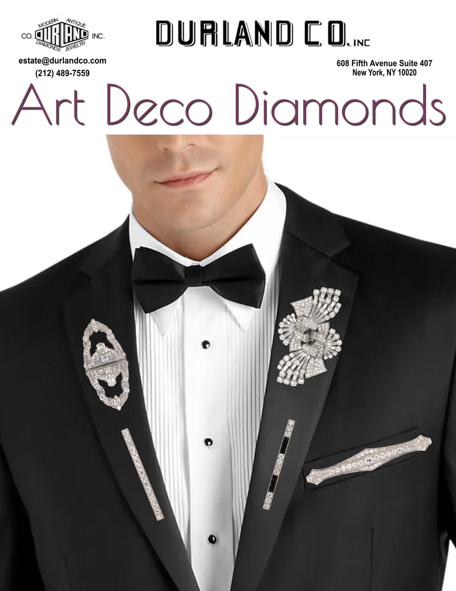 Art Deco – Diamond Pins – Durland Co