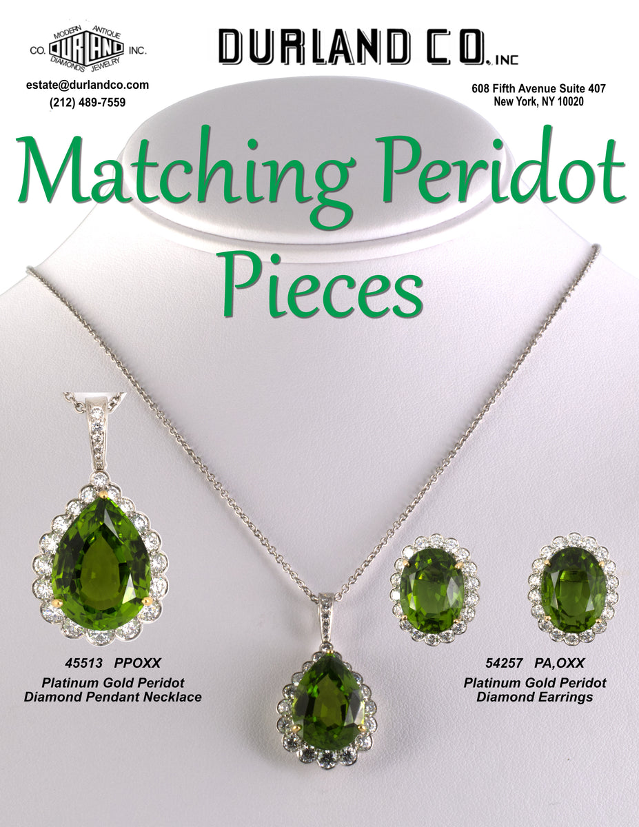 Matching Peridot Pieces – Durland Co