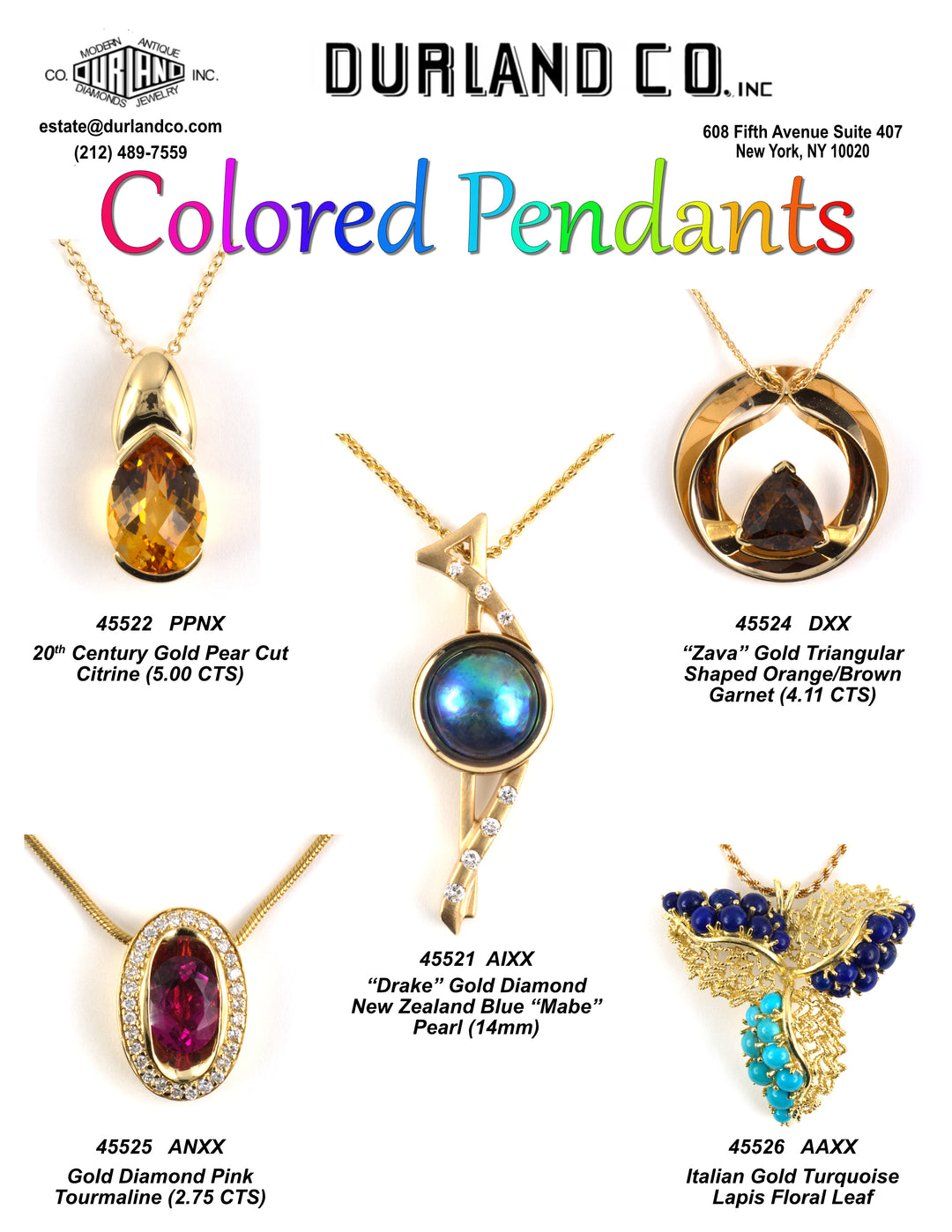 Featured Items from Durland Company